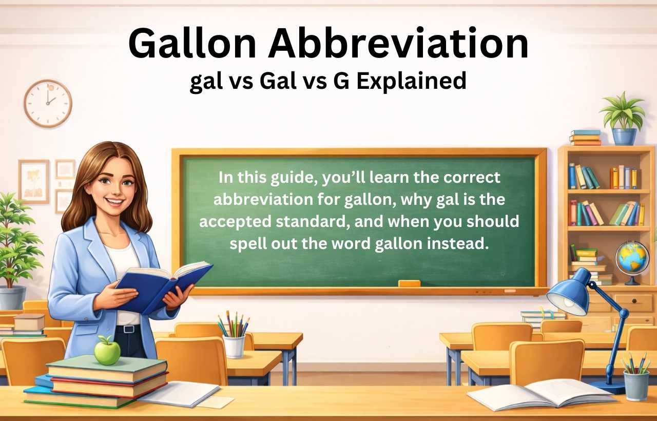 Gallon Abbreviation: gal vs Gal vs G Explained - grammarera.com