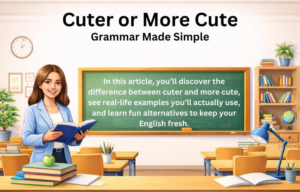 Is It Cuter or More Cute? Grammar Made Simple - grammarera.com