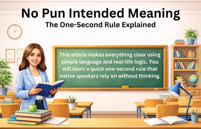 No Pun Intended Meaning: The One-Second Rule Explained - grammarera.com