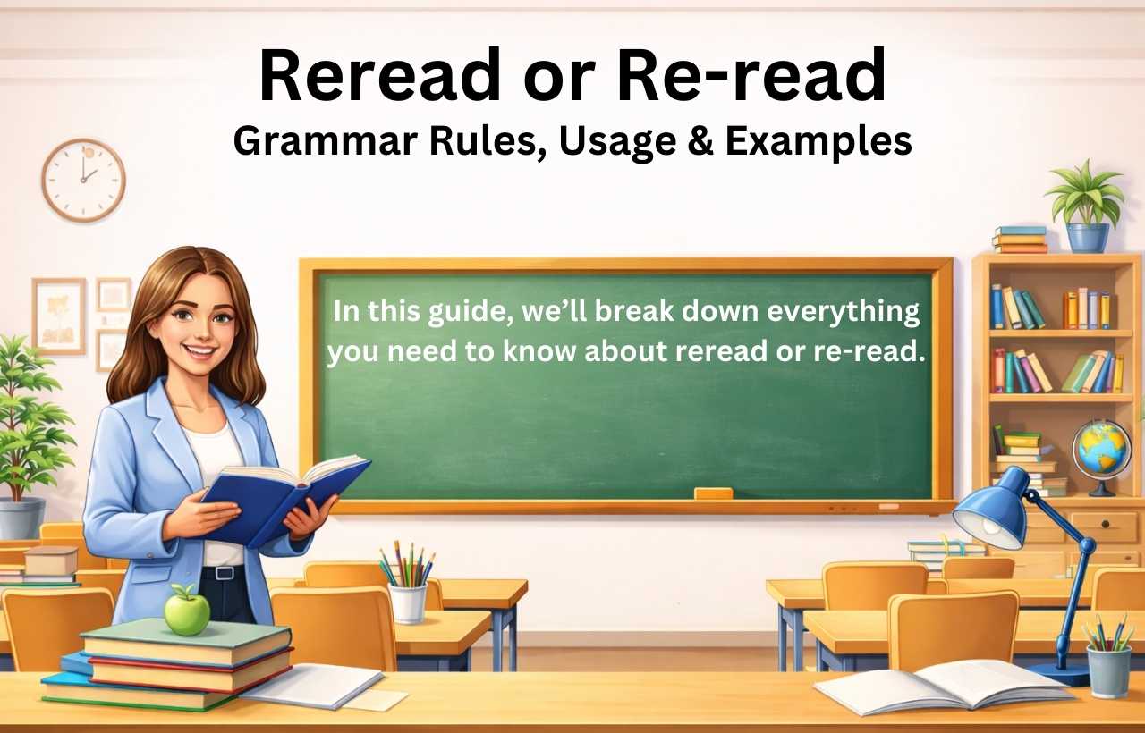 Reread or Re-read: Grammar Rules, Usage & Examples - grammarera.com