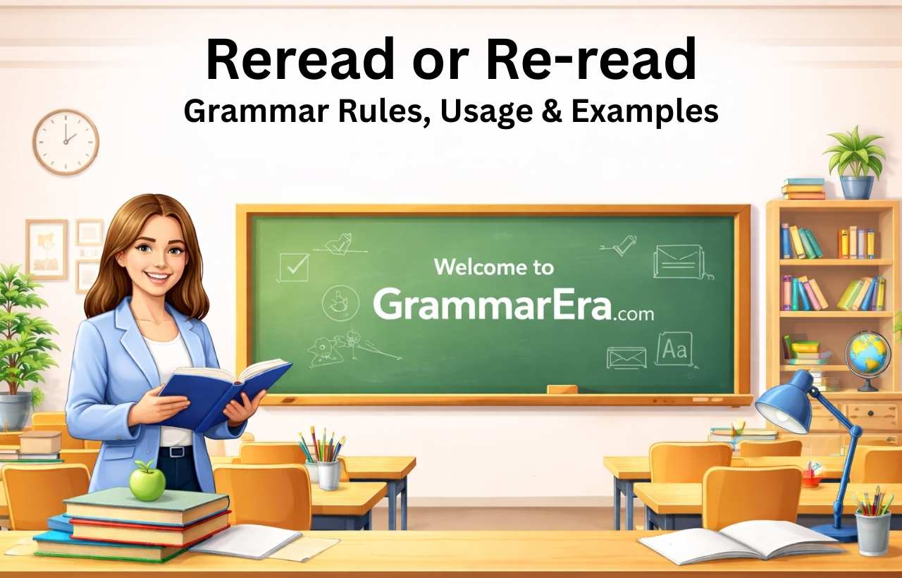 Reread or Re-read: Grammar Rules, Usage & Examples - grammarera.com
