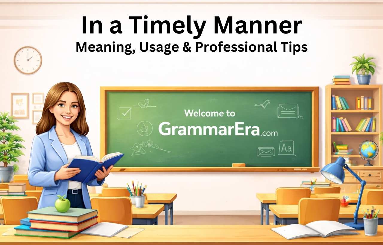 In a Timely Manner: Meaning, Usage & Professional Tips - grammarera.com