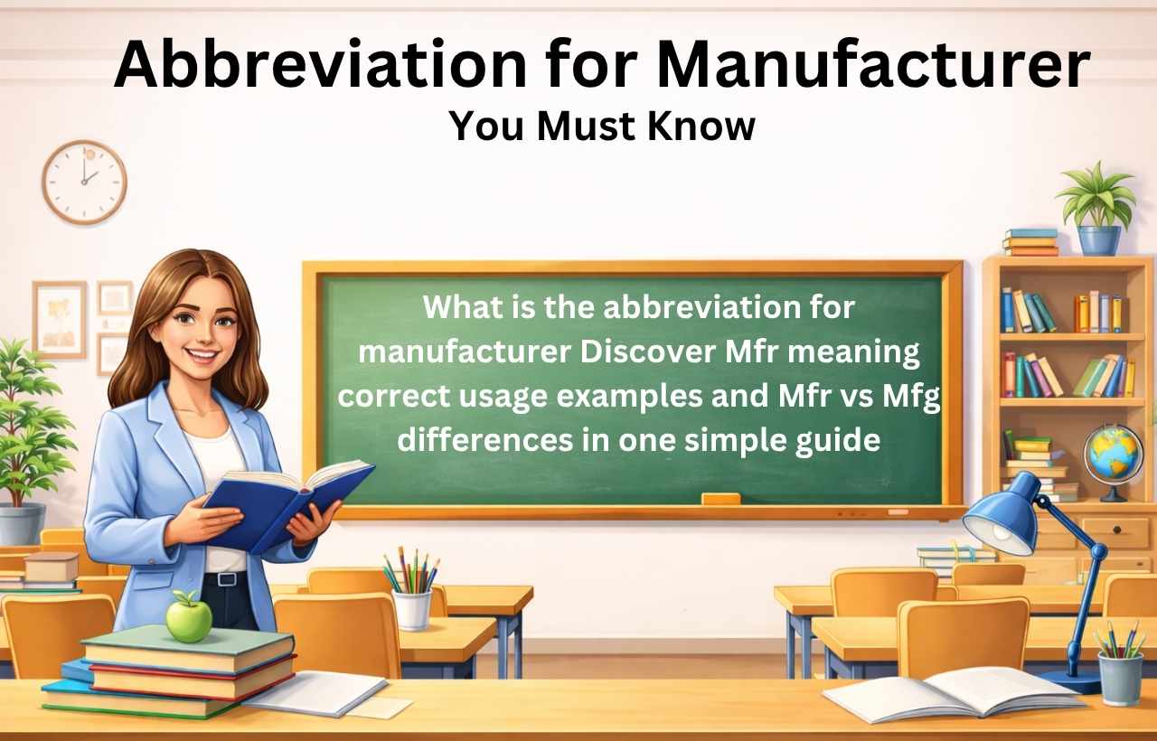 What Is the Abbreviation for Manufacturer You Must Know